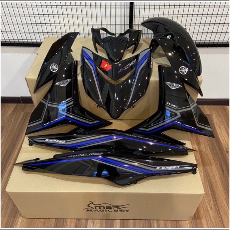 COVERSET MX KING 2022 FULL BLACK LINE NEW DESIGN V1-V2 | Shopee Malaysia