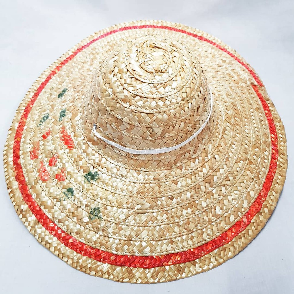 Topi Jerami Straw Hat Farmer Hat Topi Petani Topi Nelayan | Shopee Malaysia