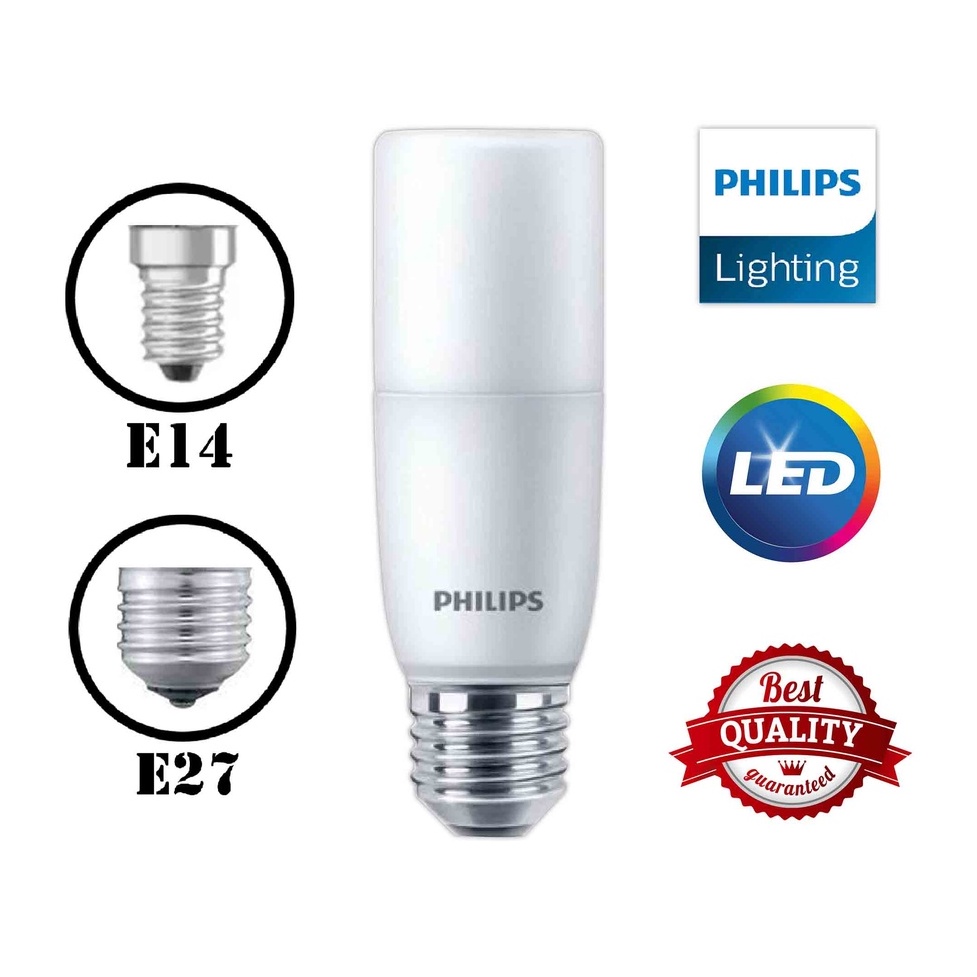 Philips LED Stick Bulb 5.5W/7.5W/9.5W/11W E14/E27 Daylight 6500K / Warm White 3000K / Cool White ...