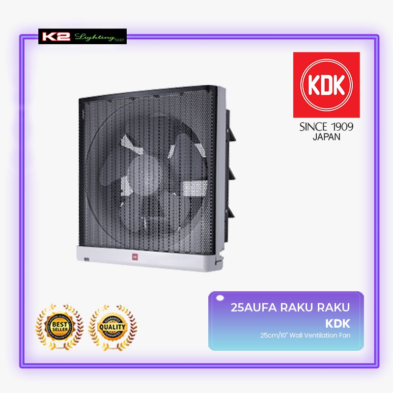 KDK RAKU-RAKU 25AUFA VENTILATING FAN WALL 25CM/10" INCH | Shopee Malaysia