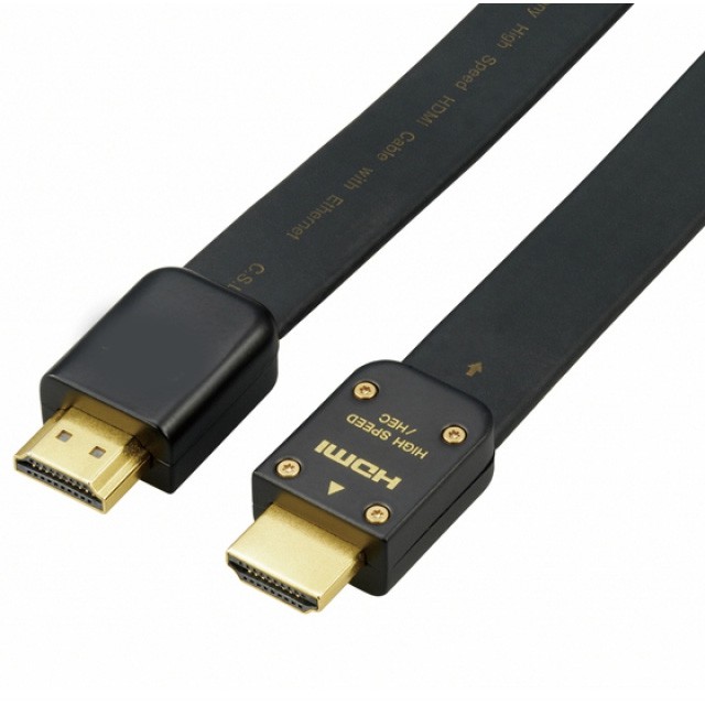 Premium DLC-HE20XF 2M HDMI Flat Cable Supports 3D 4K Full HD | Shopee Malaysia