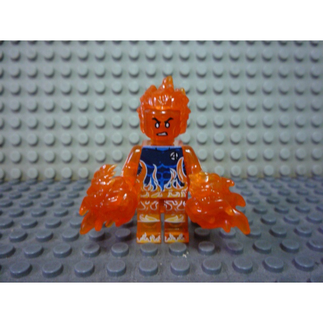 Custom Lego Marvel Fantastic Four - Human Torch Mini Figure | Shopee ...