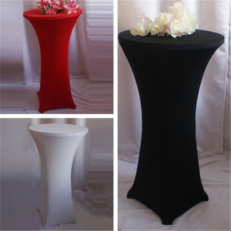 Round Tablecloth Cocktail Bar Table Cover Stretch Table Cloth Decor ...