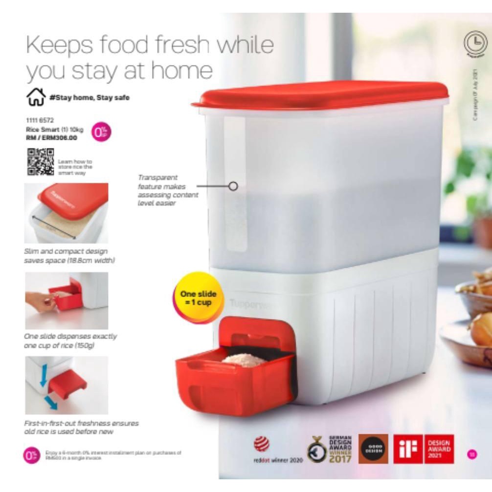 READY STOCK TONG BERAS 10KG TUPPERWARE/TONG BERAS MURAH/TONG BERAS ...