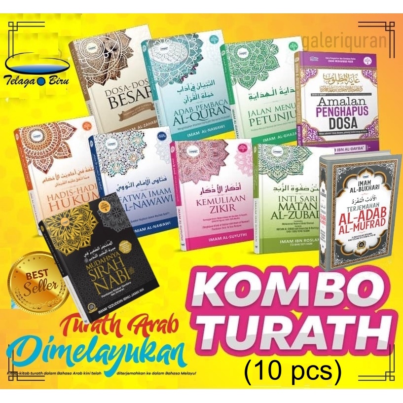 [ Kombo VIRAL! ] Siri Kitab Turath Telaga Biru | Pilihan 8 siri , 9 ...