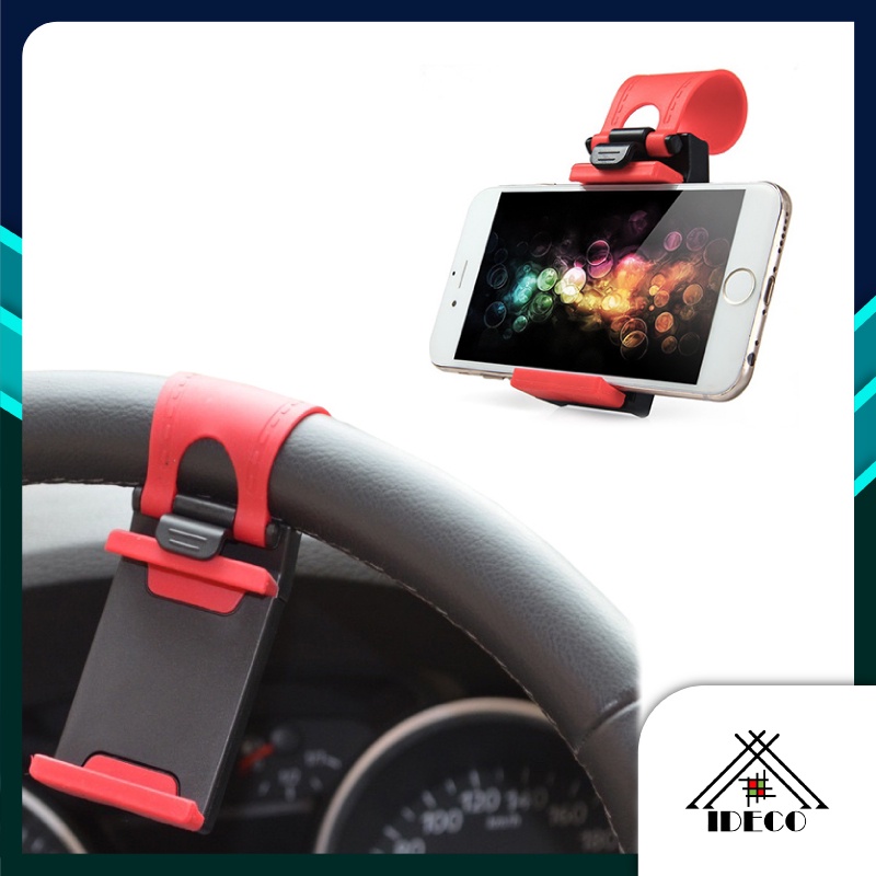 iDECO Car Steering Bicycle Bike Mount Phone Smartphone Holder GPS ...