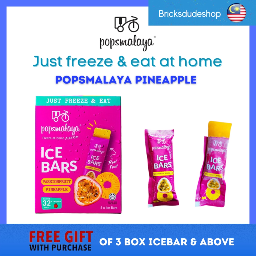 Aiskrim Pops Malaya Ice bar Nenas Pineapple + Markisa RM10 Ice Bar Pop ...