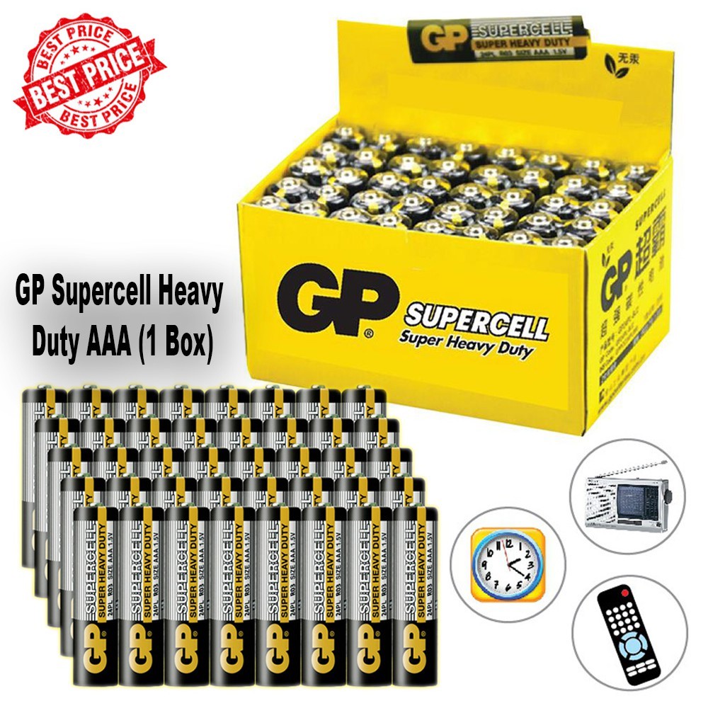 GP Supercell Genuine Long Lasting Powerful Durable Heavy Duty Battery ...