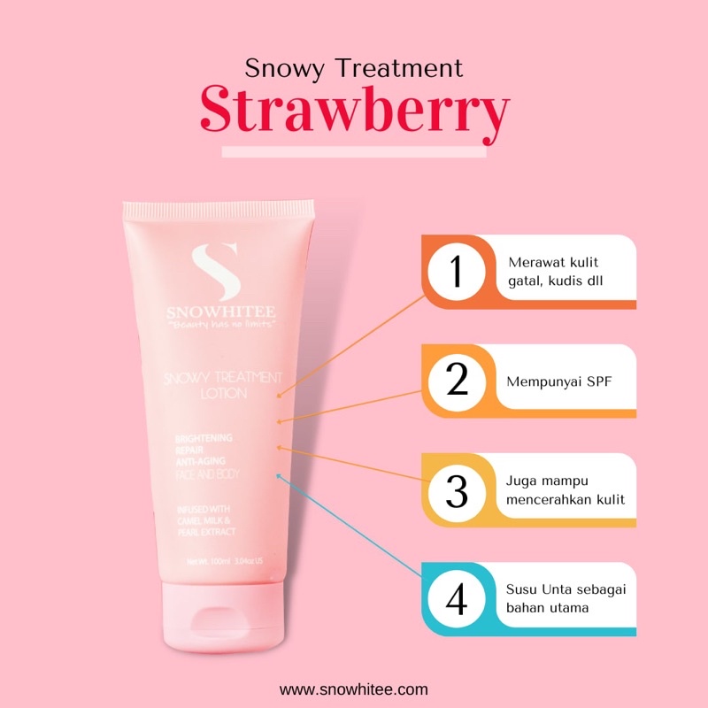 Snowhitee Snowy Treatment Losyen Original Susu Unta Merawat Eczema Ruam ...