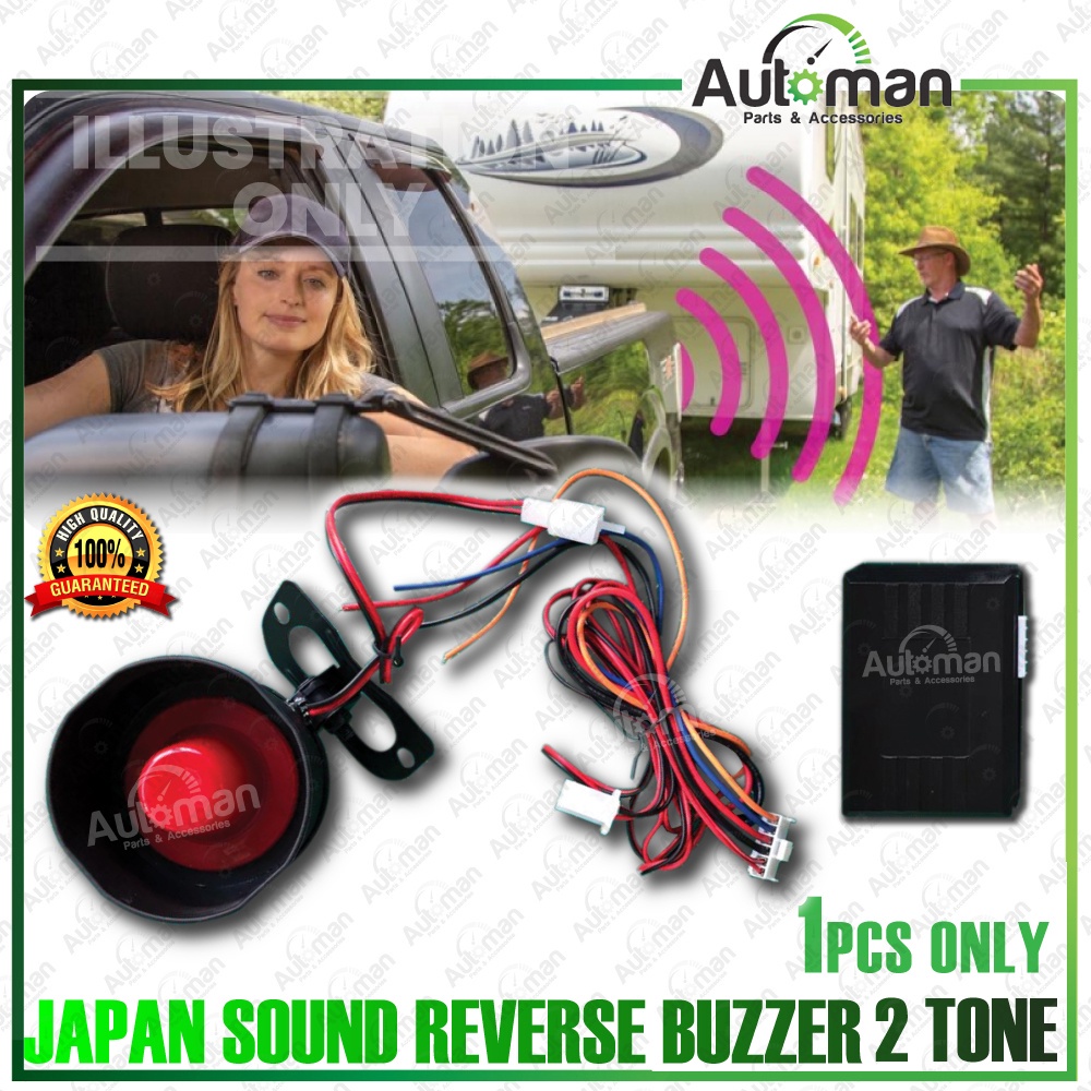 Universal Japan Sound Reverse Buzzer 2 Tone Safety Reverse Parking ...