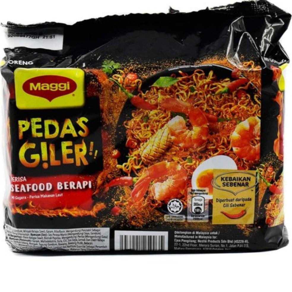 MAGGI PEDAS GILER AYAM BAKAR / SEAFOOD BERAPI | Shopee Malaysia