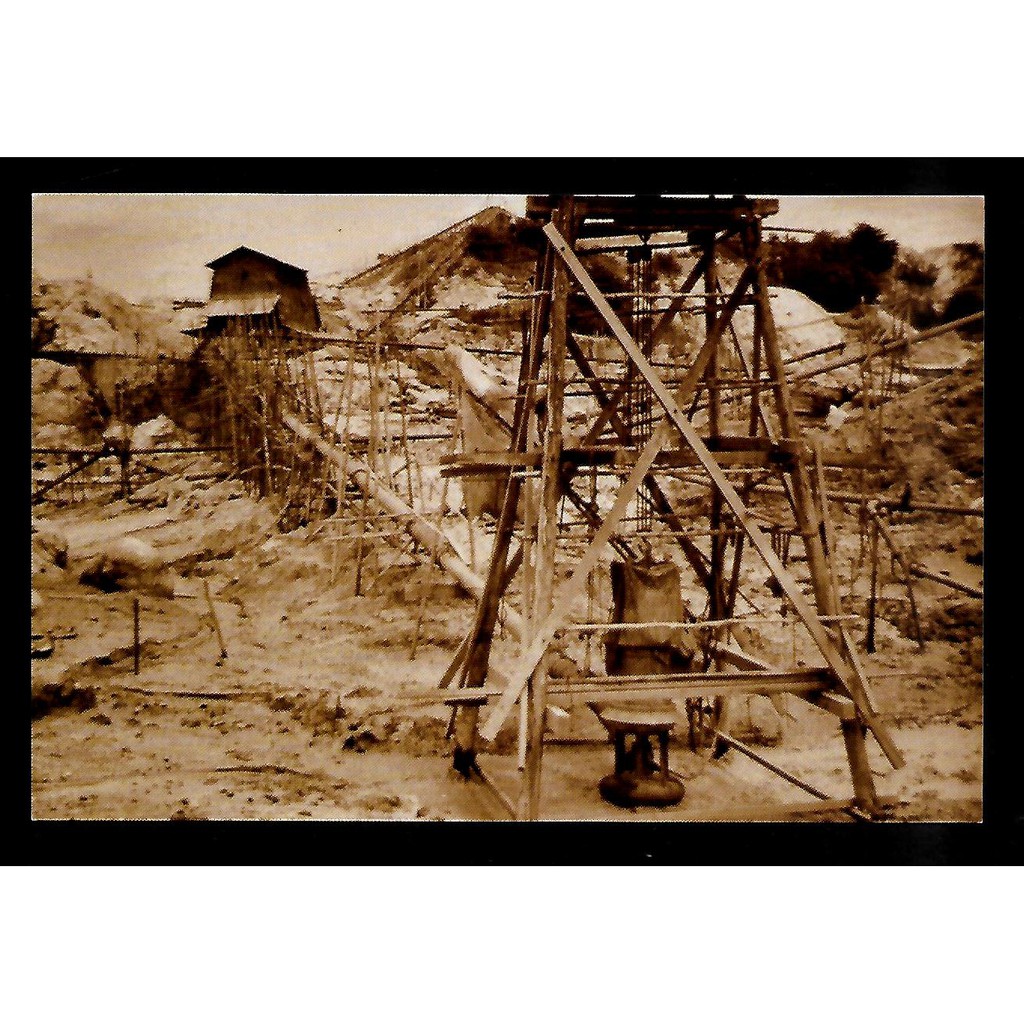 Malaysia Postcard - Perak Kinta Valley Tin Mining Gravel Pump Mining ...