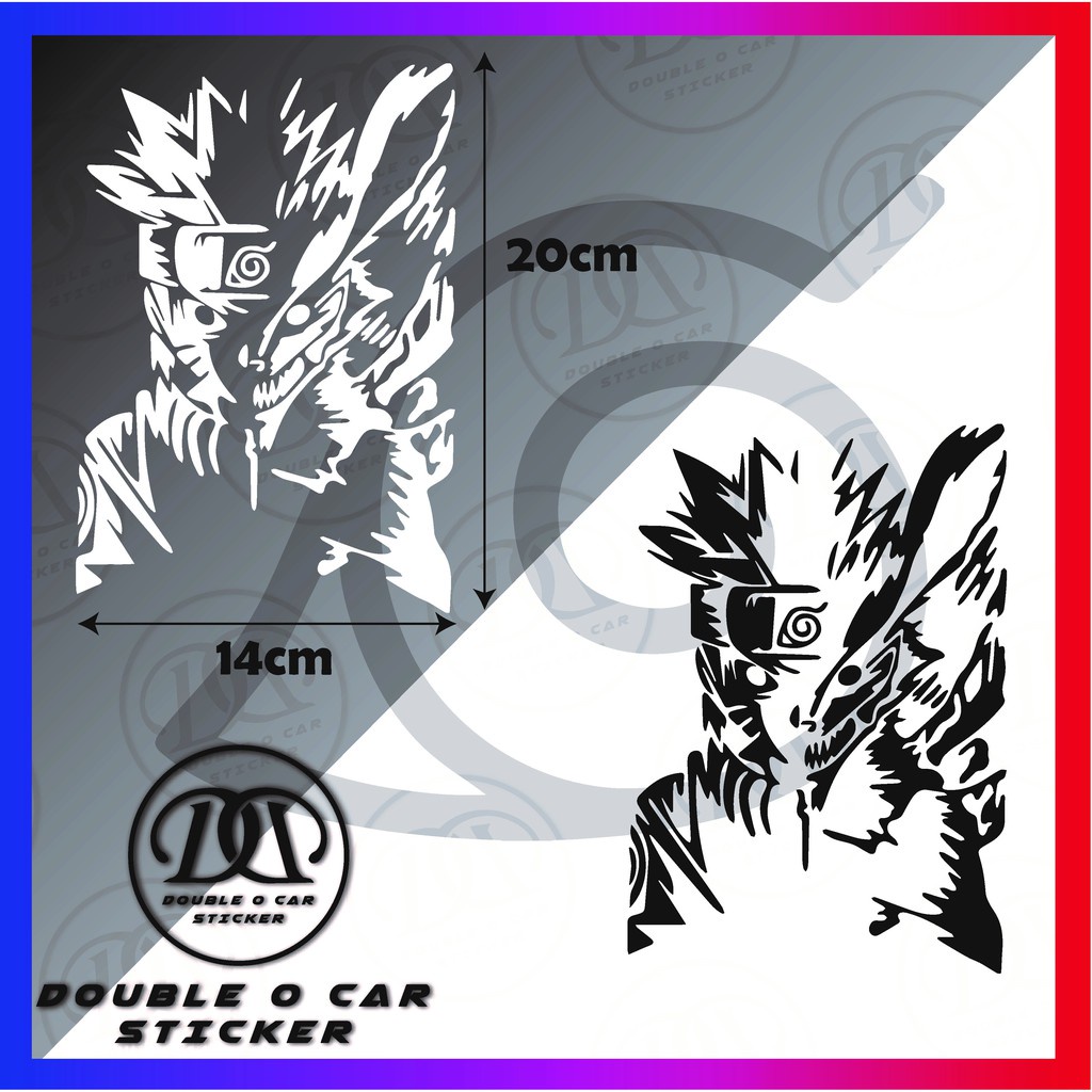 (Ready Stock) NARUTO WITH KYUUBI CAR STICKER KI00070 | Shopee Malaysia