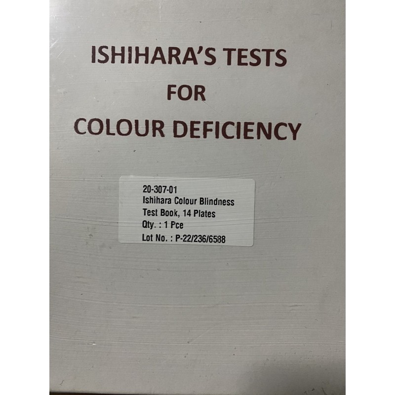 Ishihara isihara test for colour deficiency COLOUR BLINDNESS CHART ...