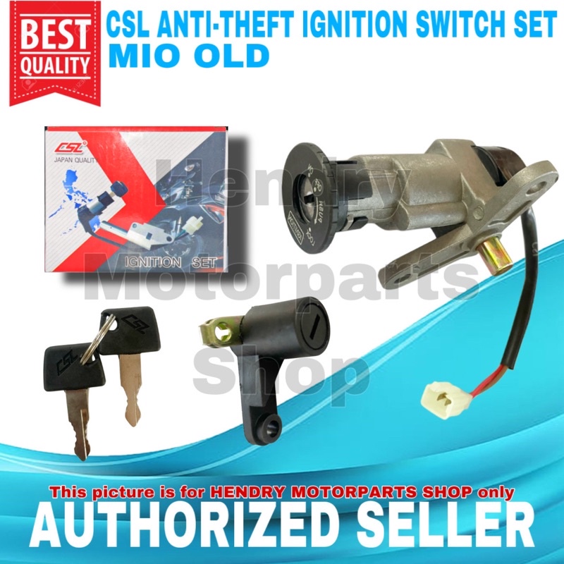 HDR IGNITION SWITCH & SEAT LOCK SET (2 KETS 2 WIRES) FOR YAMAHA MIO ...