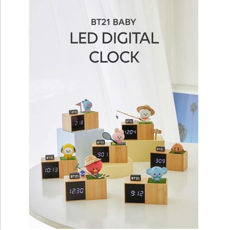OFFICIAL BT21 BABY DIGITAL LED CLOCK | Shopee Malaysia