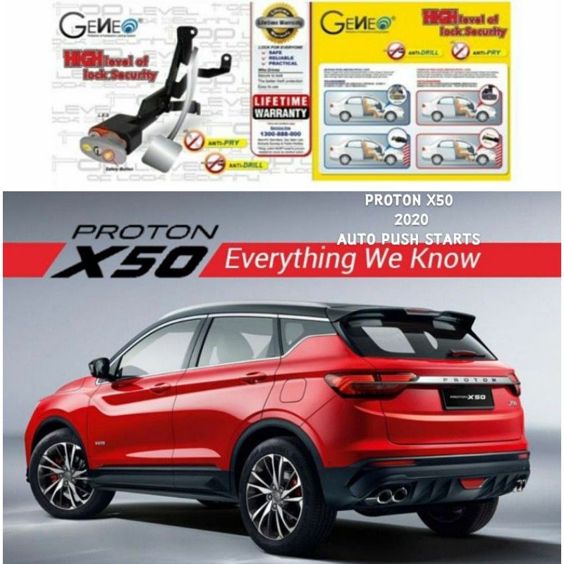 Proton X50 pedal lock dfender Double lock push start | Shopee Malaysia