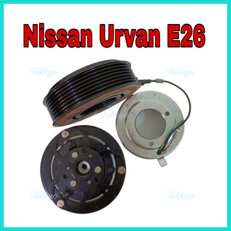 Nissan Urvan E26 (NV350) 7PK 12V Aircond Compressor Magnetic Clutch Pulley . Compressor Magnet ...