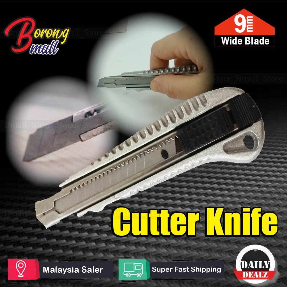 Snap-off Metal Auto Lock Profesional Haevy Duty Cutter Knife/Pisau ...