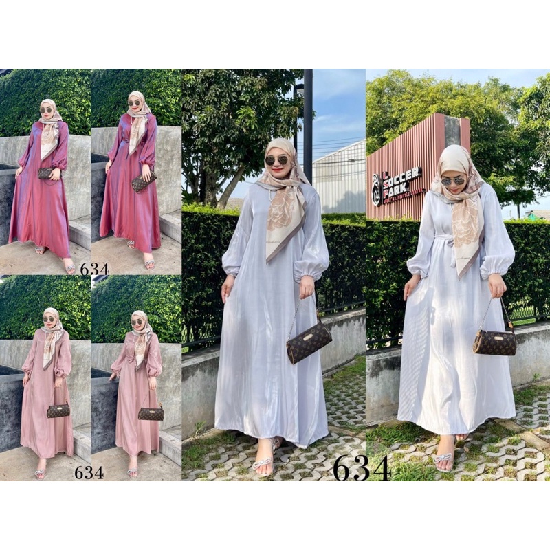 🔥READY STOCK🔥NEW ARRIVAL🔥 LINING DRESS TANGAN CEKIK BERTALI MUSLIMAH ...