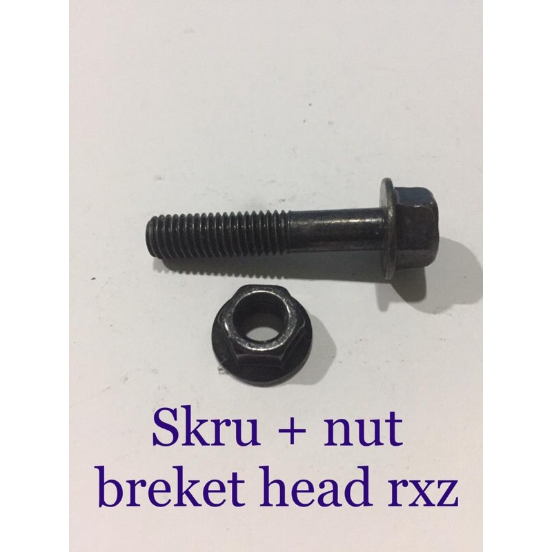 Skru dan nut braket head rxz | Shopee Malaysia