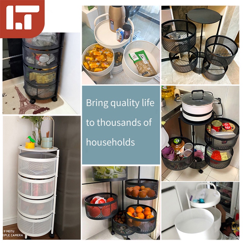 Rotating Trolley Rack Onion Rack Rak Bawang Kitchen Rack Rak dapur ...