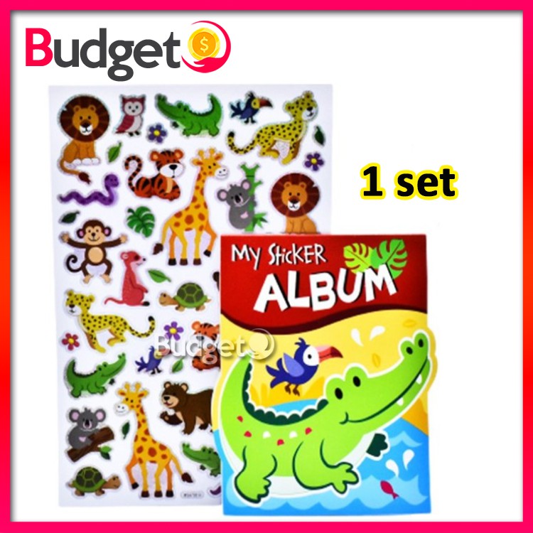 Ready Stock*Cute Stickers Album Set Sticker Collection Buku Pelekat ...
