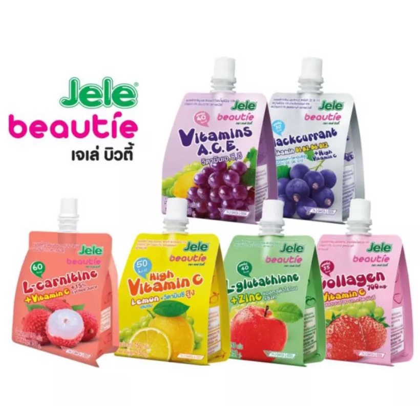Jele Beautie - Thai Jelly Drink HALAL High Vitamin Collagen 150 g ...