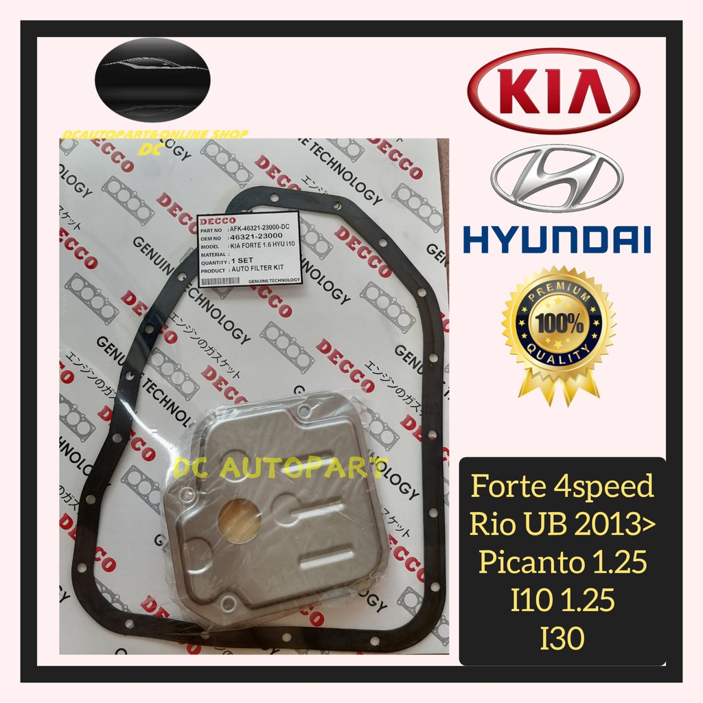 KIA FORTE 4 SPEED HYUNDAI i10 PICANTO 1.25 i30 KIA RIO UB AVANTE SAGA ...