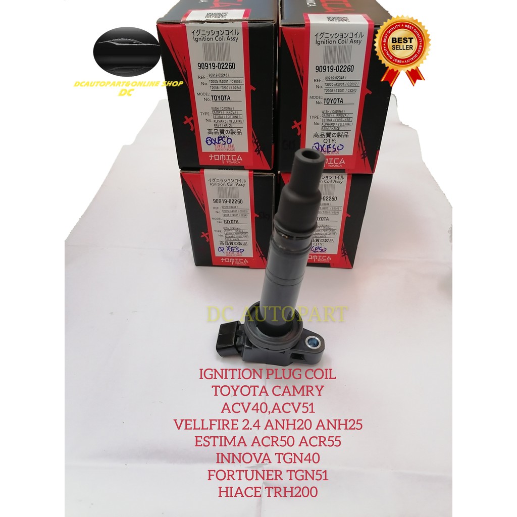 TOMICA IGNITION COIL TOYOTA CAMRY ACV40 ACV51 VELLFIRE ANH20 ESTIMA ...