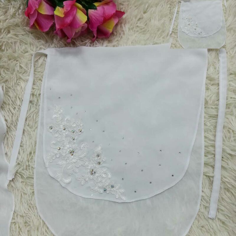 Purdah Lace Batu Tabur, Double Layer Heavy Chiffon/silky cotton ...
