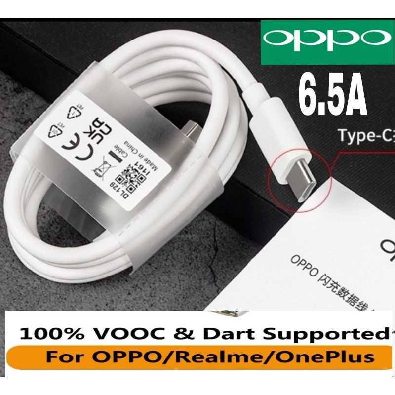 OPPO Type-C USB Cable 6.5A Support VOOC 2.0 Super Vooc Flash Charge ...