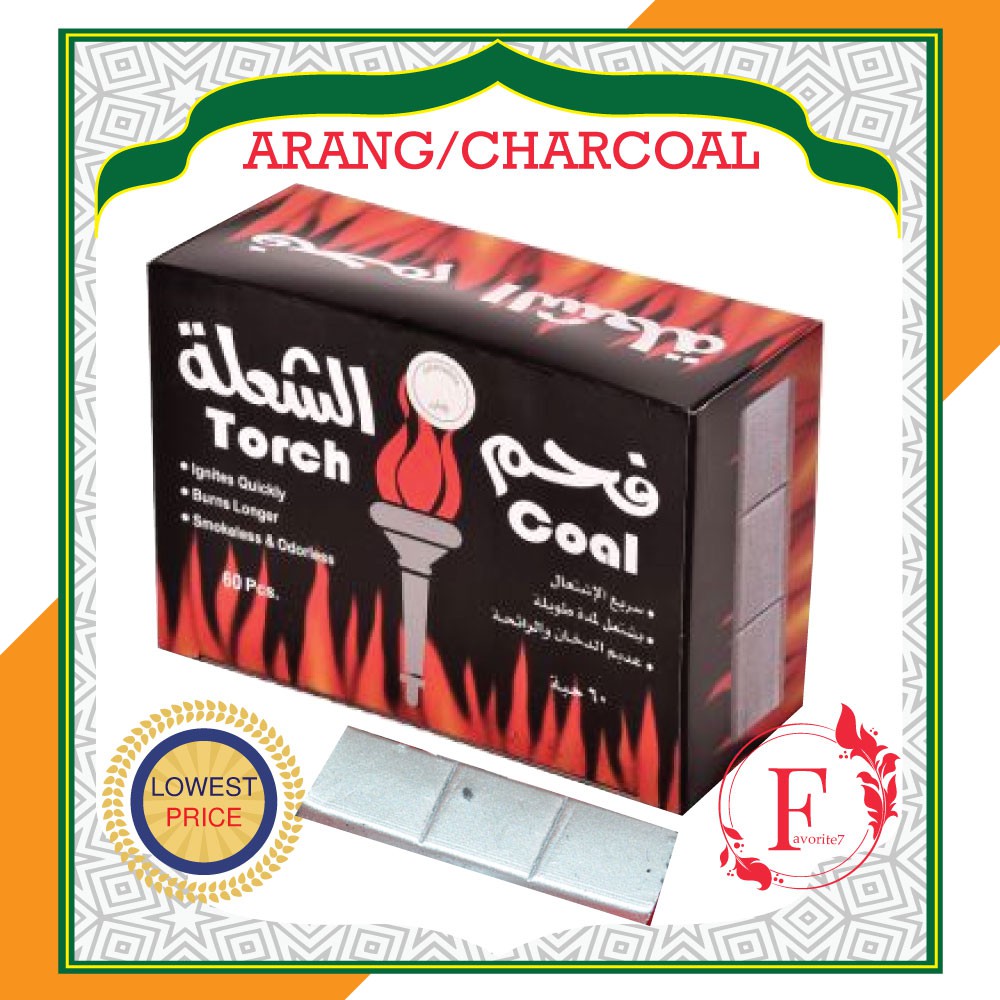 CHARCOAL ( ARANG ) Torch Coal - Box (60PCS) | Shopee Malaysia