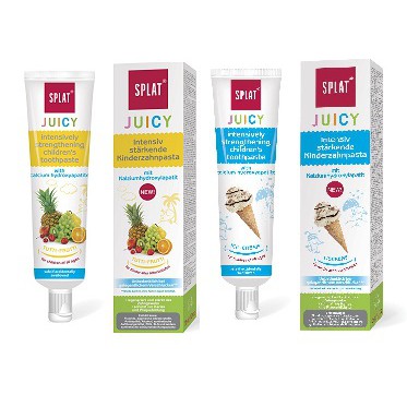 SPLAT JUICY NATURAL TOOTHPASTE TUTTI-FRUITY/ICE CREAM 35g (exp 7/202 ...