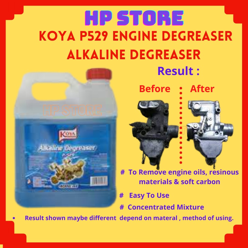 KOYA 4L ENGINE DEGREASER ALKALINE DEGREASER P-529 | Shopee Malaysia