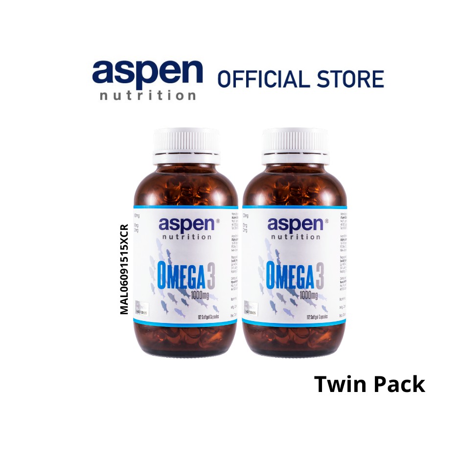 Aspen Nutrition Omega 3 1000mg Twin Pack (112's x 2) | Shopee Malaysia