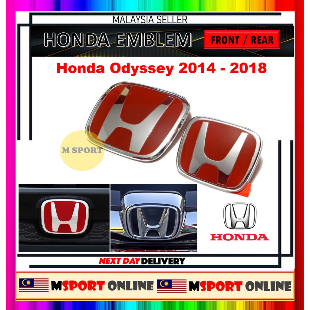 (2 PCS Front and Rear) Honda Odyssey 2014 - 2018 Type-R Front & Rear ...