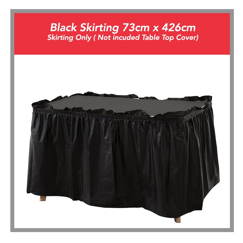 ACEVE DREAM READY STOCK 1 Piece Disposable PEVA Party Table Skirting ...