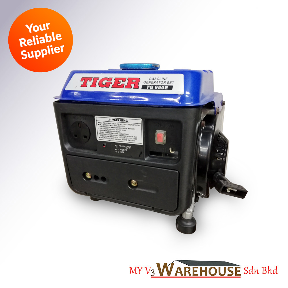 TIGER Portable Gasoline Generator 500W TG-950E | Shopee Malaysia