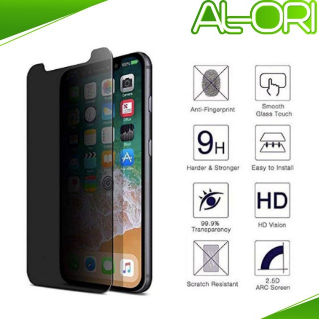 Redmi 7A Redmi 7 Privacy Tempered Glass Non Full Screen Protector ...