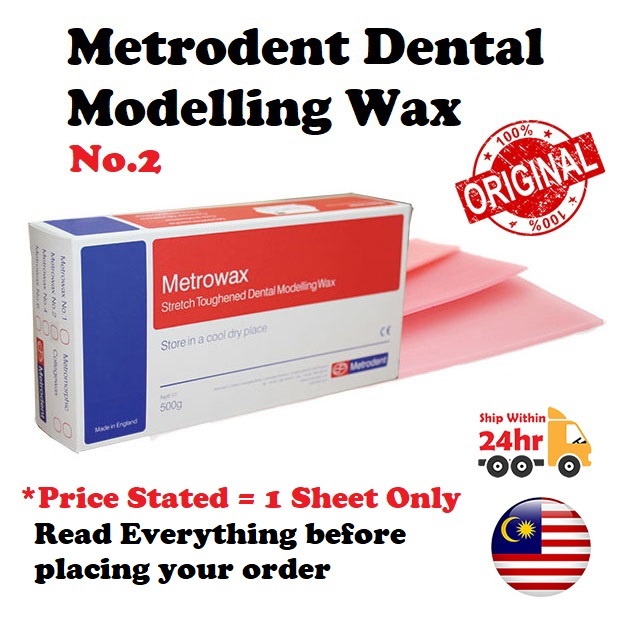 💥READY STOCK💥[1Sheet] Metrodent Metrowax No.2 Stretch Toughened Dental ...