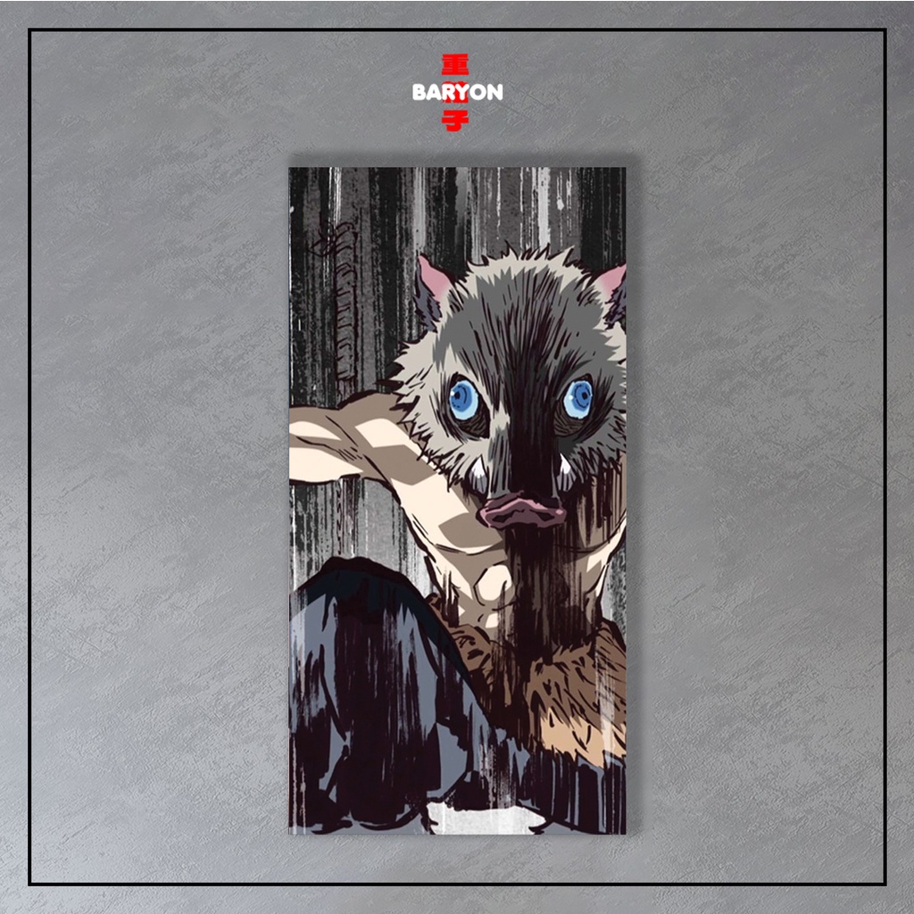 HIASAN DINDING KAYU Baryon Wall Decor INOSUKE DEMON SLAYER Wooden ...