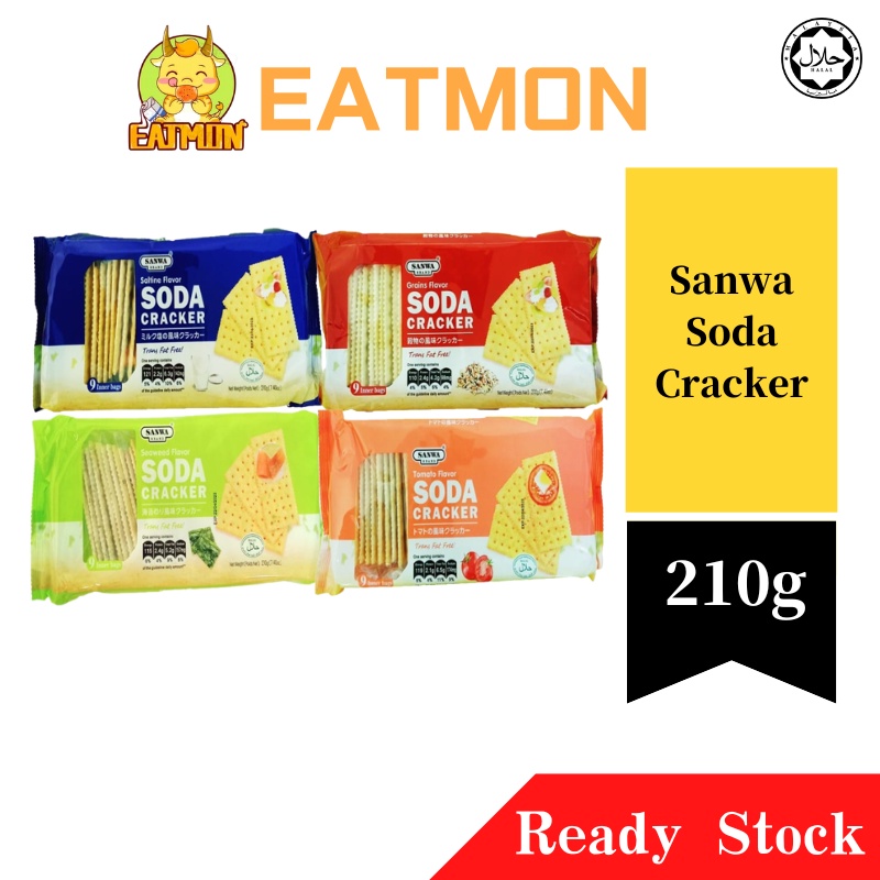 [EATMON] Sanwa Soda Cracker 210g | Shopee Malaysia
