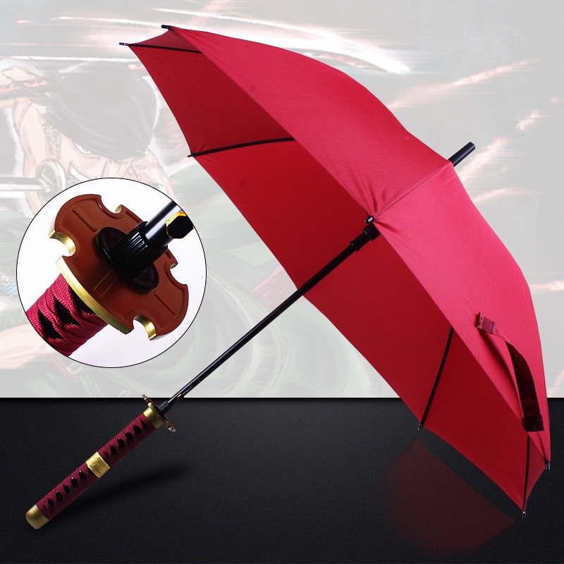 Anime Umbrella Demon Slayer Long Handle Umbrella Straight Pole Sword ...