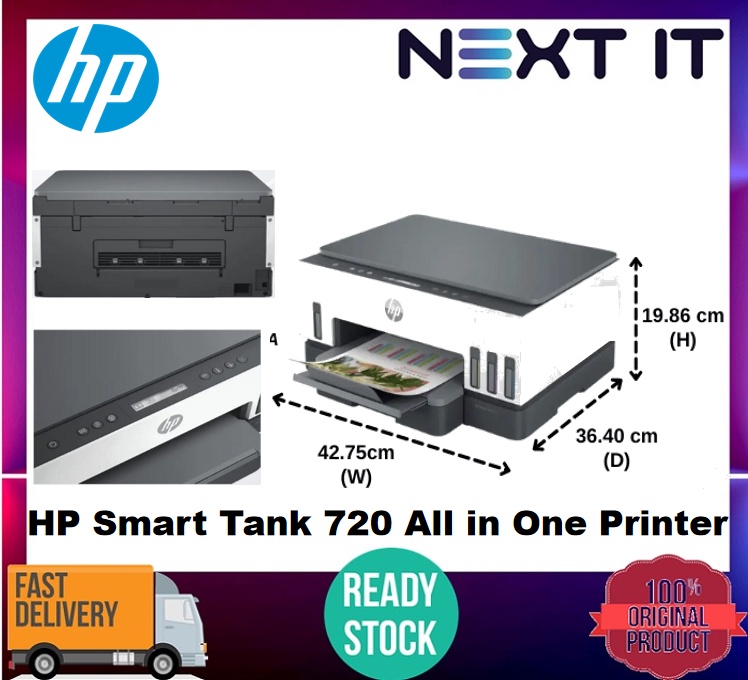 [READY STOCK] HP Smart Tank 720 Multi Function All-in-One Printer ...
