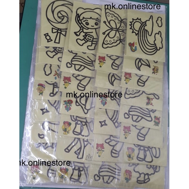 Sand Art Stickers 20s / pack | Shopee Malaysia
