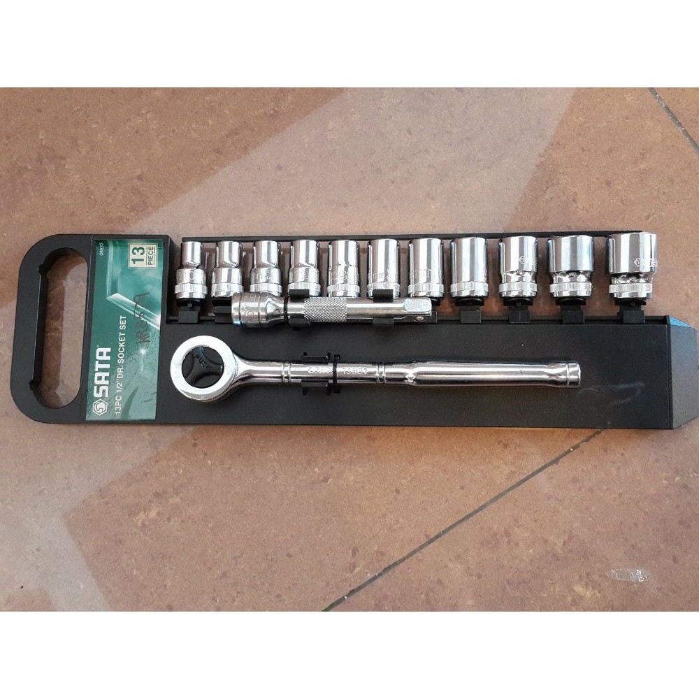 SATA 09525 13PC 6PT 1/2"DR SOCKET SET(METRIC) ID998529 | Shopee Malaysia