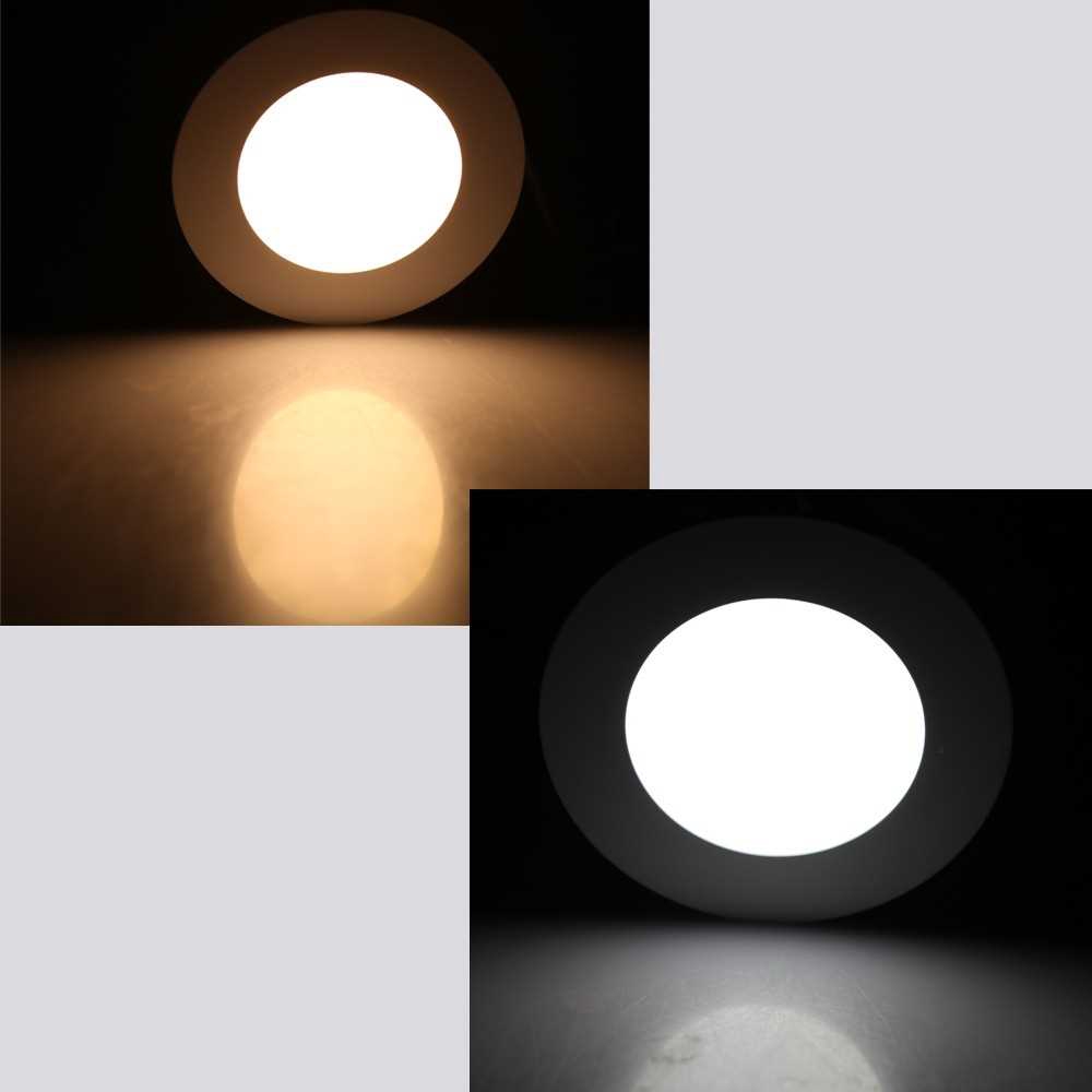 4W Round LED Recessed Ceiling Panel Light Down Lamp Ultra Thin Bright ...