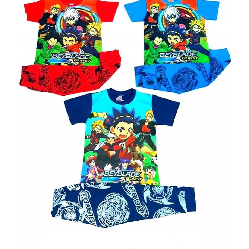 Kids Beyblade tshirt with pants [Ready Stock] | Shopee Malaysia