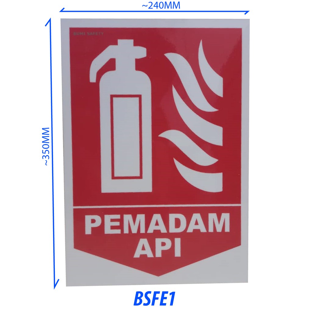 Fire Extinguisher Sign TNB PVC Indoor Use | Shopee Malaysia